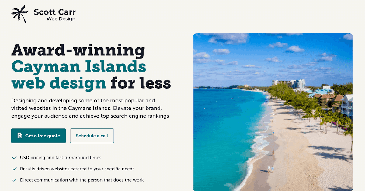 Cayman Islands Web Design | Scott Carr Web Design